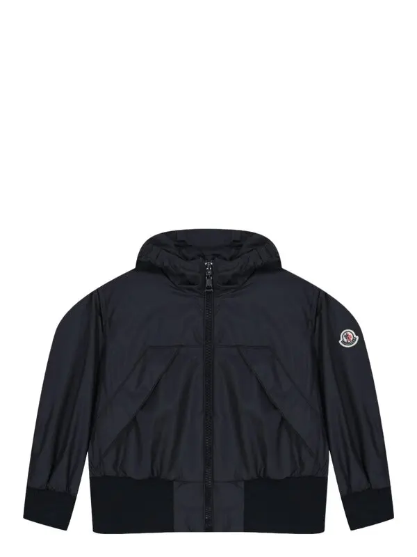 Moncler Logo Hooded Jacket - Black