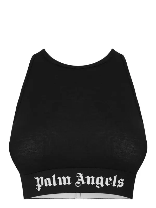 Palm Angels Logo Band Vest - Black
