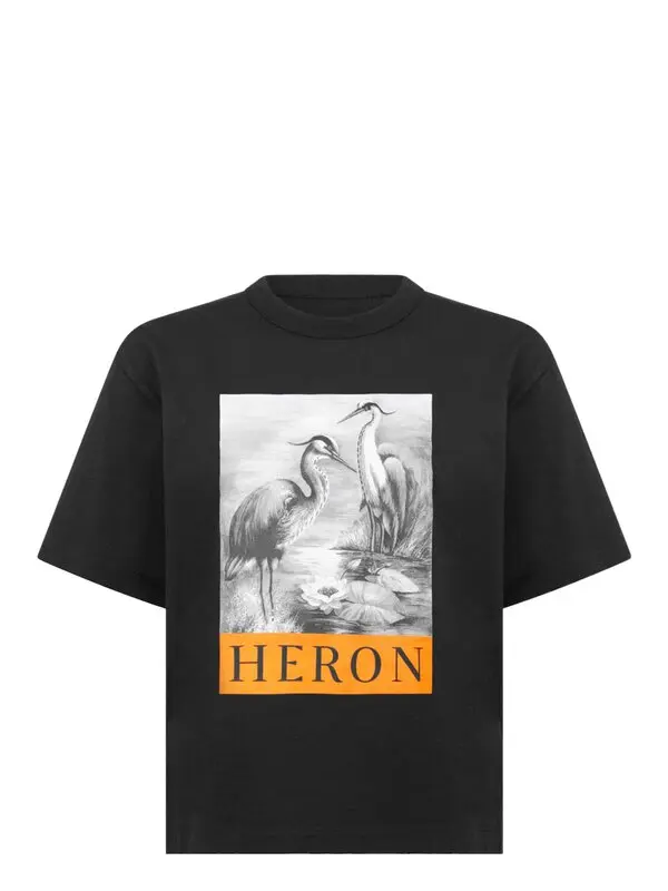 Heron Preston Heron Print T-shirt - Black