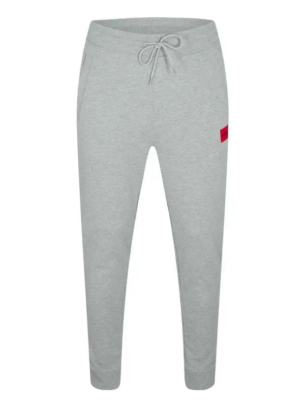 Hugo Boss Hugo Doak Closed Hem Jogging Bottoms With Logo Detail - Gray
