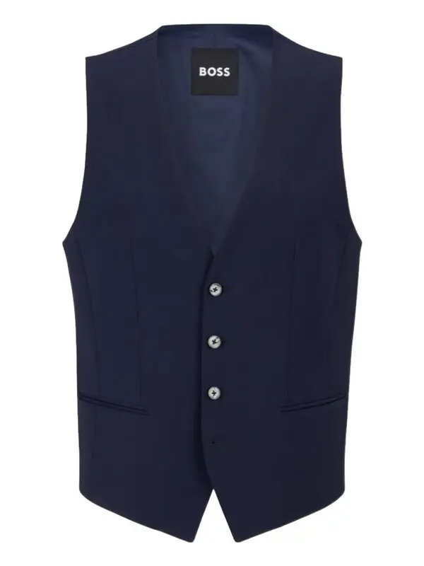 Hugo Boss Jasper Slim-fit Waistcoat - Black