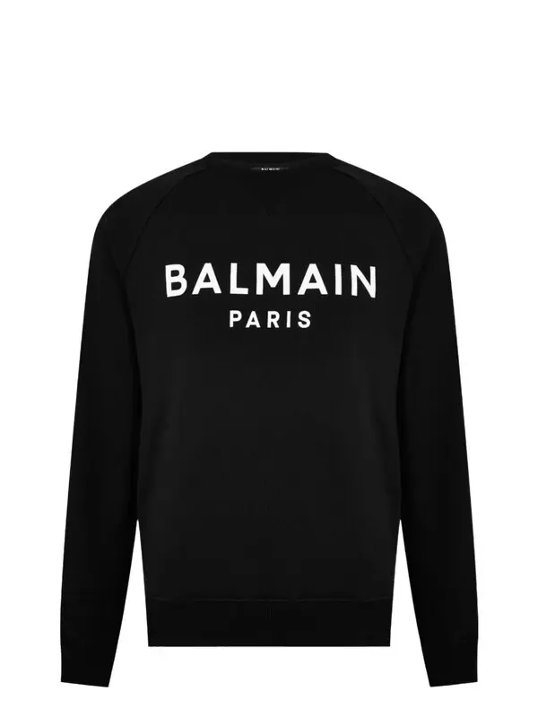 Balmain Logo Crewneck Sweater - Black