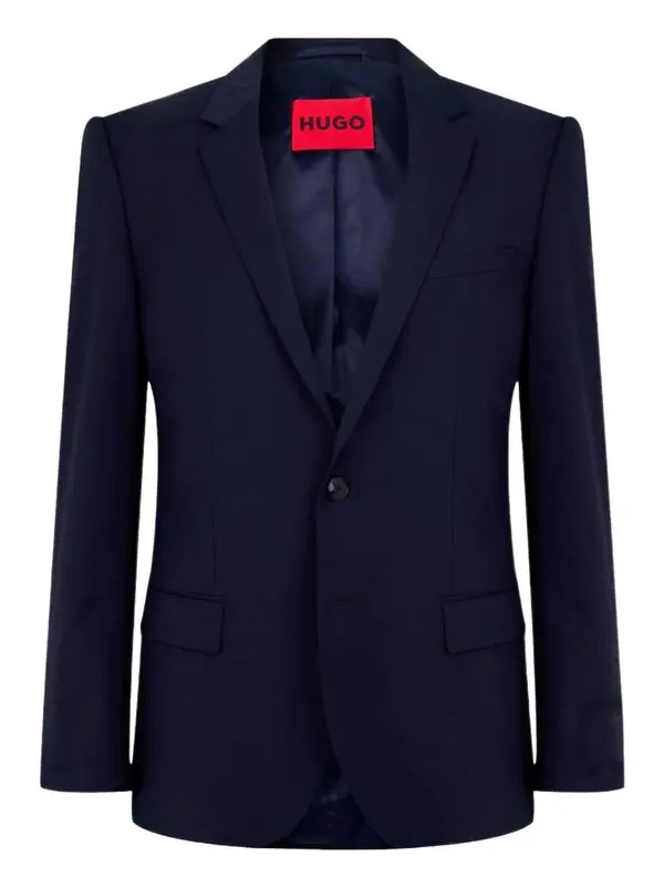 Hugo Boss Henry Blazer Single-breasted Suit Jacket - Black
