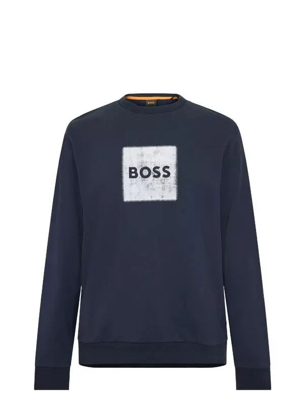 Hugo Boss Crewneck Sweatshirt With Logo Detail - Black