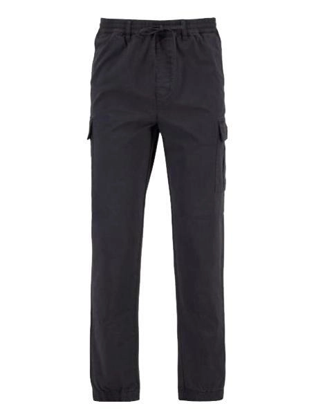 Barbour Cargo Trousers With Elasticated Waistband - Asphalt