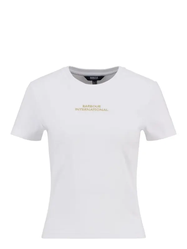 Barbour International Estella Fitted Stretch T-shirt - White