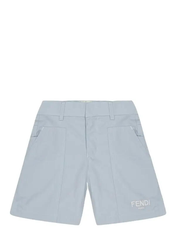 Fendi Roma Logo Shorts - Blue
