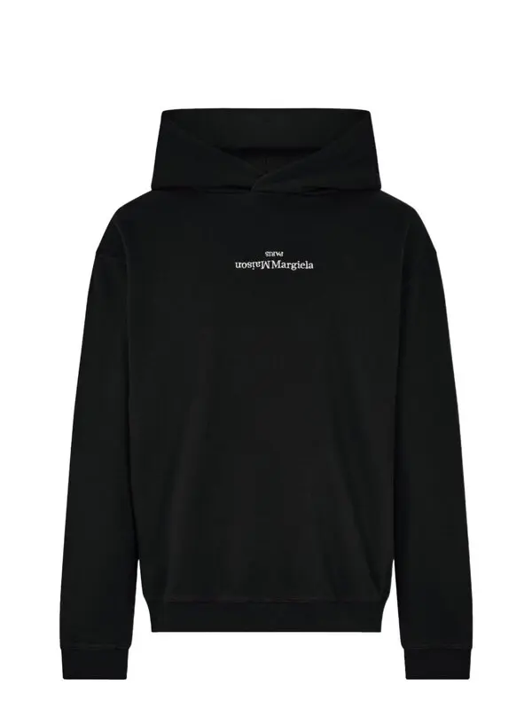 MAISON MARGIELA Hoodie With Logo - Black