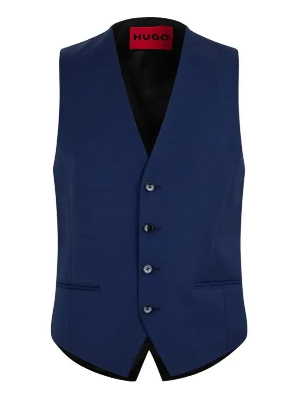 Hugo Boss Slim Fit Waistcoat - Blue