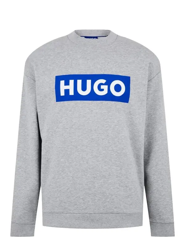 Hugo Boss Crew Neck Sweatshirt With Logo Detail - Gray