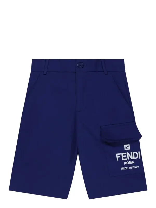 Fendi Logo Detail Shorts - Multi