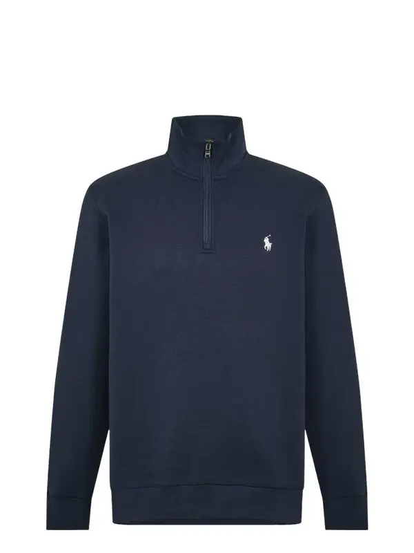 Polo Ralph Lauren Logo Zip-up Sweatshirt - Black