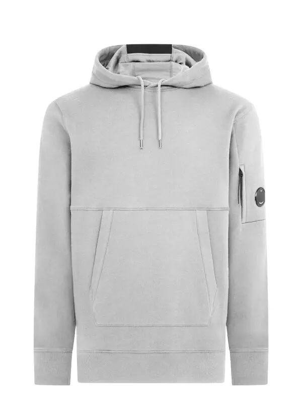 C.P. COMPANY Micro Lens Over-the-head Hoodie - Gray