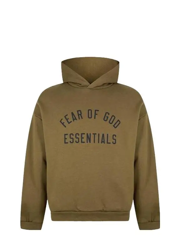 Fear Of God Logo Hooded Sweatshirt - Green