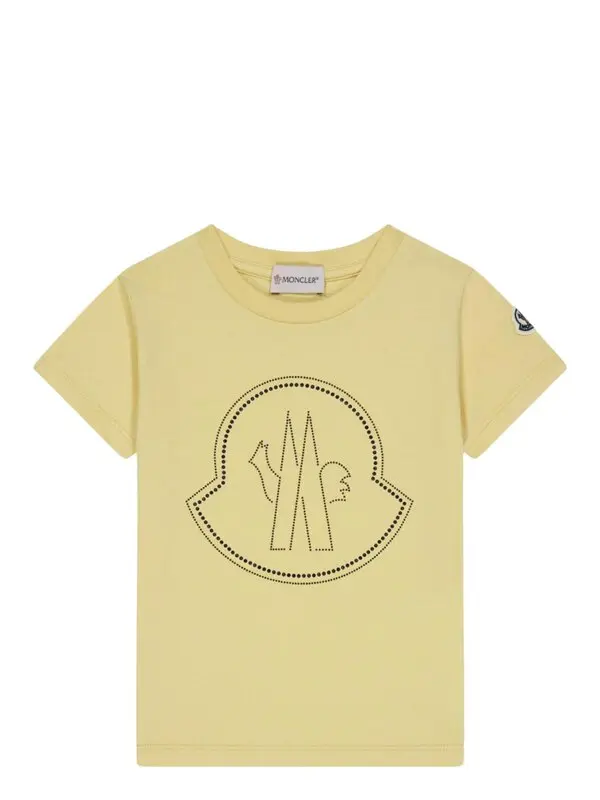 Moncler Logo Crew Neck T-shirt - Nude