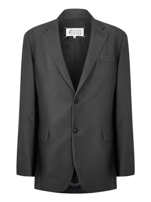 MAISON MARGIELA Lapel Suit Jacket - Black