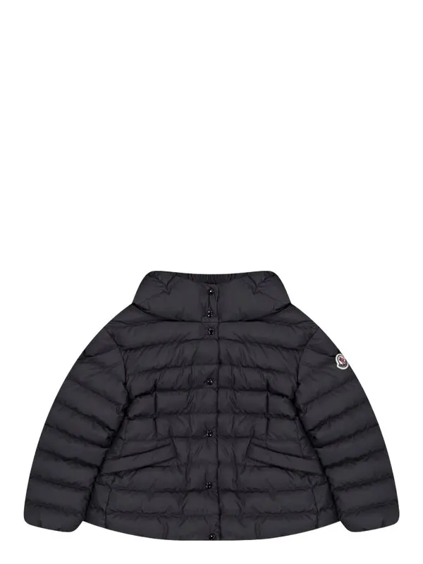 Moncler Egisto Quilted Down Jacket With Signature Patch - Black