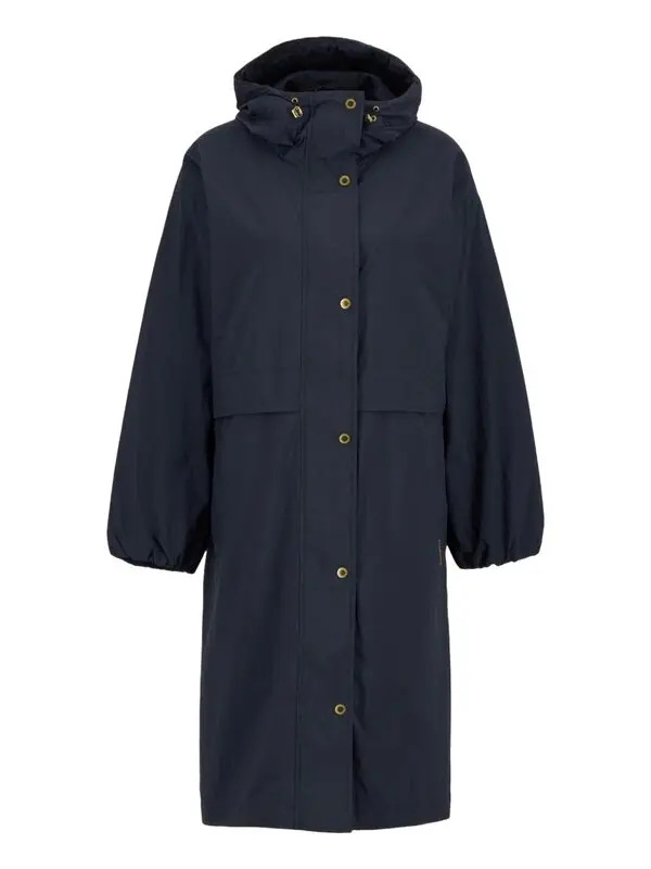 Barbour Naboo Waterproof Jacket With Hood And Elasticated Cuffs - Dark Navy