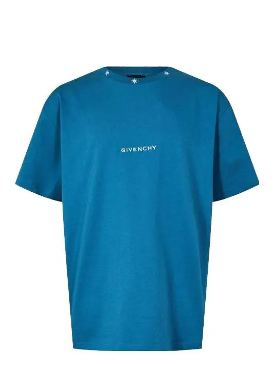Givenchy Logo Crew Neck T-shirt - Blue