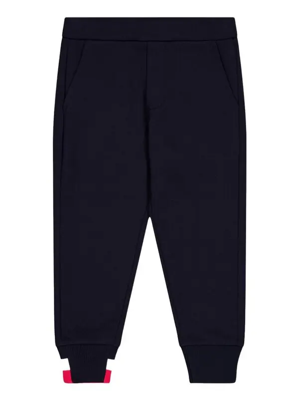 Moncler Emblem Patch Sports Pants - Black
