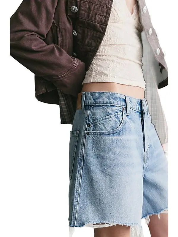 Free People We The Free Day Drifter Slouch Shorts - Borderline