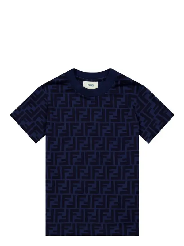 Fendi Emblem Print T-shirt - Black