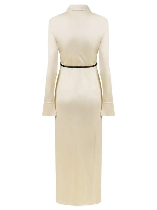 Givenchy Voyou Belted Maxi Dress - Nude