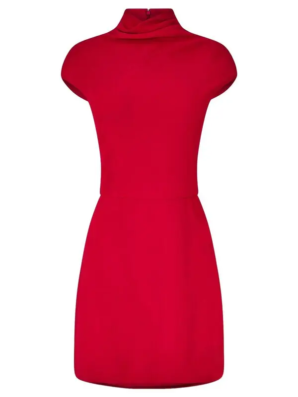 Versace Slit Mini Dress - Red