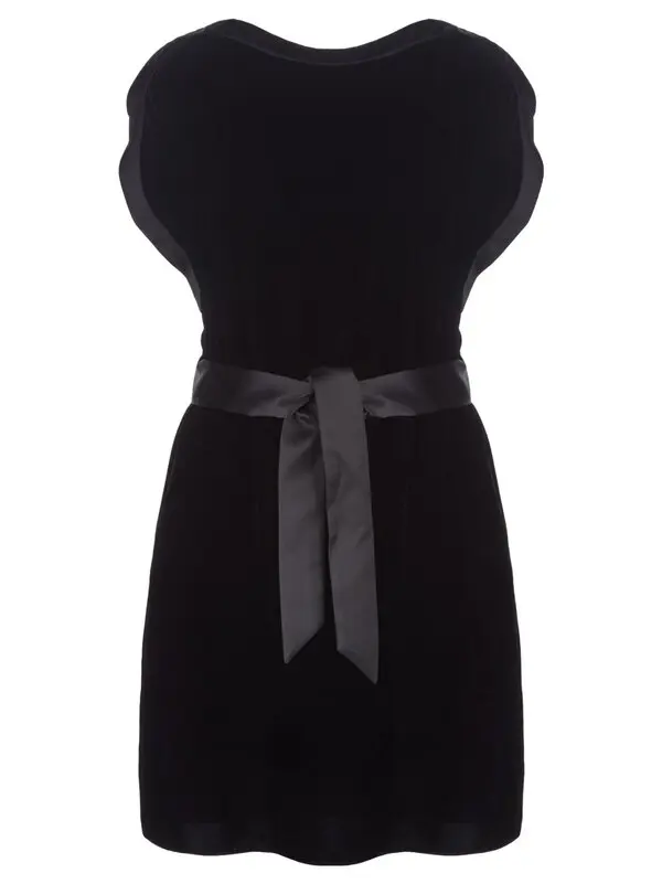 Emporio Armani Belted Mini Dress - Black