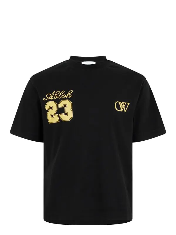 Off-White Logo Short Sleeve T-shirt - Black