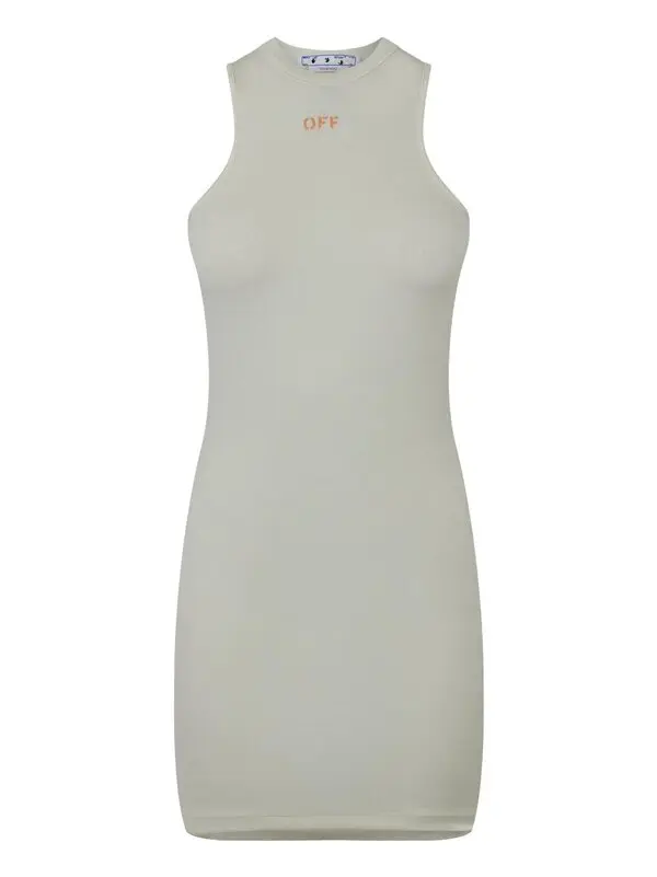 Off-White Logo Mini Dress - No