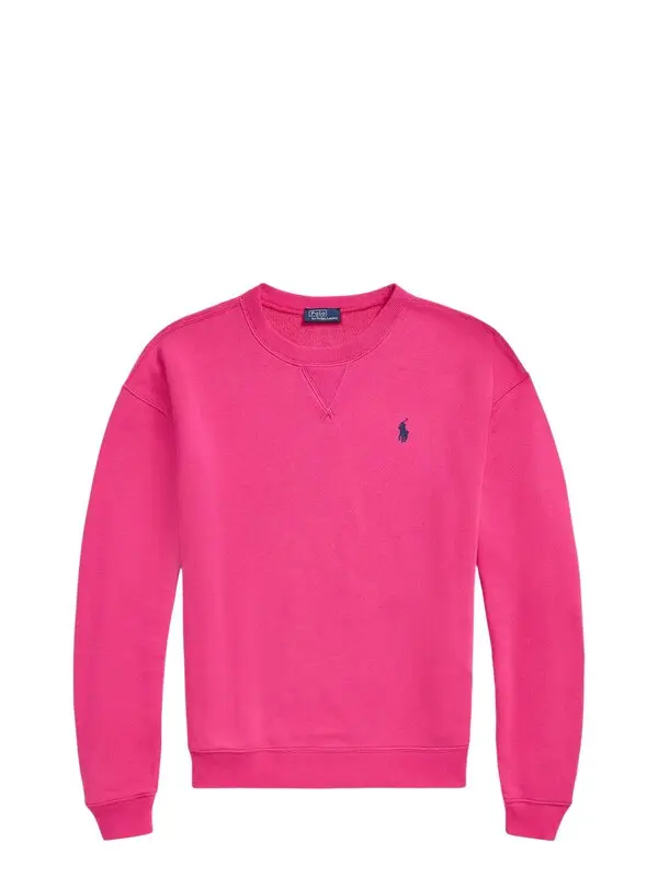 Polo Ralph Lauren Crewneck Sweatshirt With Embroidered Logo - Pink