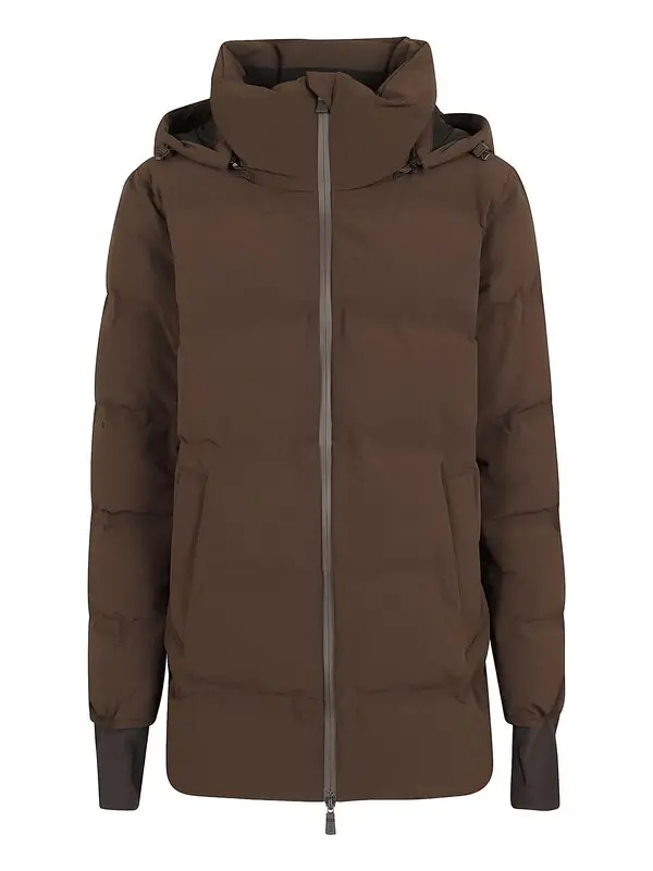 Herno Logo Down Jacket - Brown