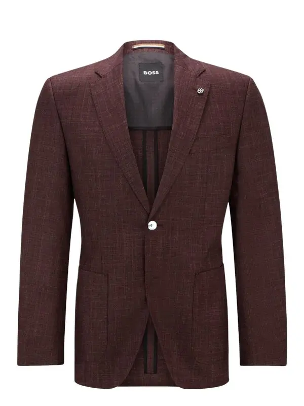 Hugo Boss Single-breasted Blazer - Red