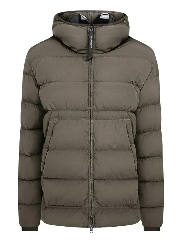 C.P. COMPANY Chrome-r Goggle Down Jacket - Green