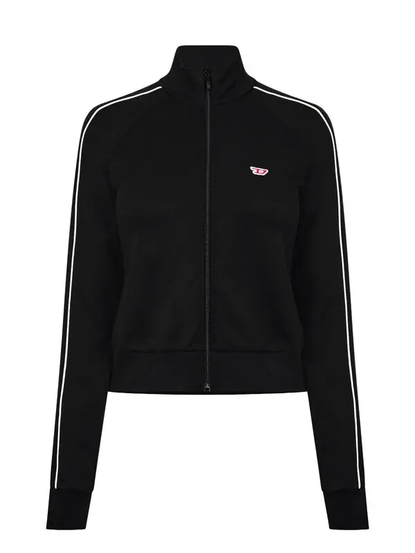 DIESEL® Jamila Zipped Sweatshirt - Black
