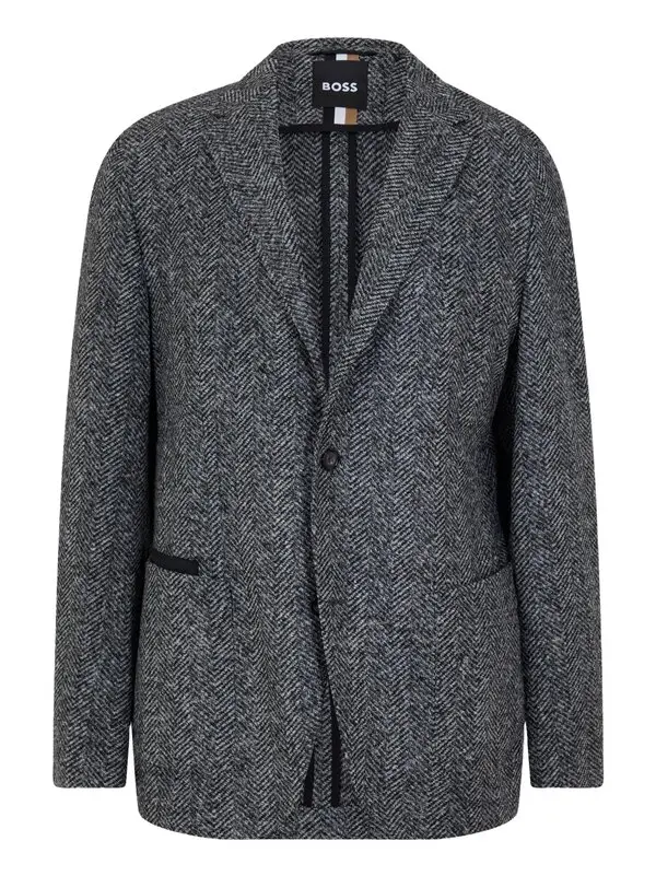 Hugo Boss Single-breasted Blazer - Black