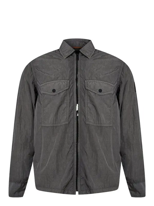 Hugo Boss Zip Shacket - Black
