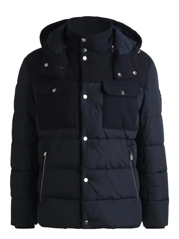Hugo Boss Technical Field Jacket With Detachable Hood - Black