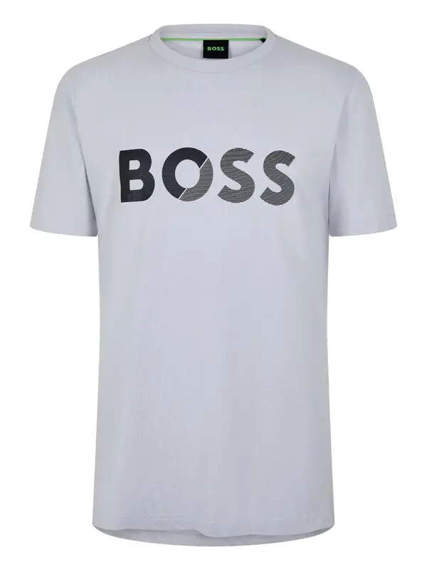 Hugo Boss Logo Crew-neck T-shirt - Gray