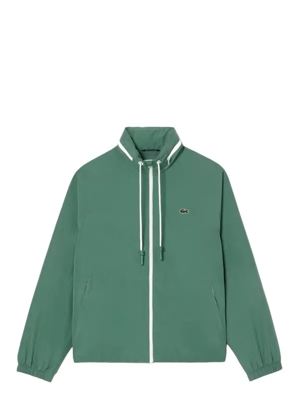 Lacoste Detachable Hood Water-repellent Jacket - Green