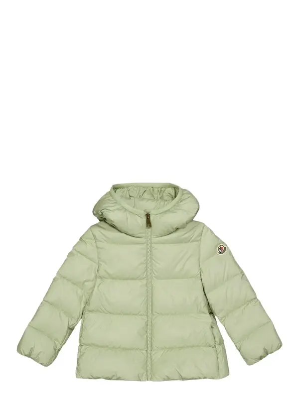 Moncler Logo Patch Down Jacket - Nude
