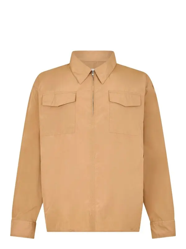 AMI Paris Zip-front Overshirt - Nude