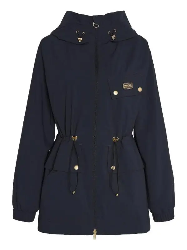 Barbour Alicia Waterproof Jacket With Drawstring Waist - Black