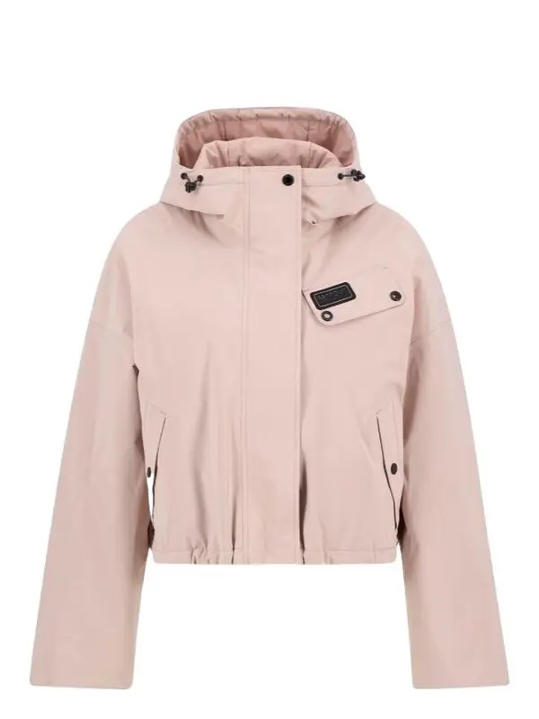 Barbour Long Sleeved Hooded Casual Jacket - Nude