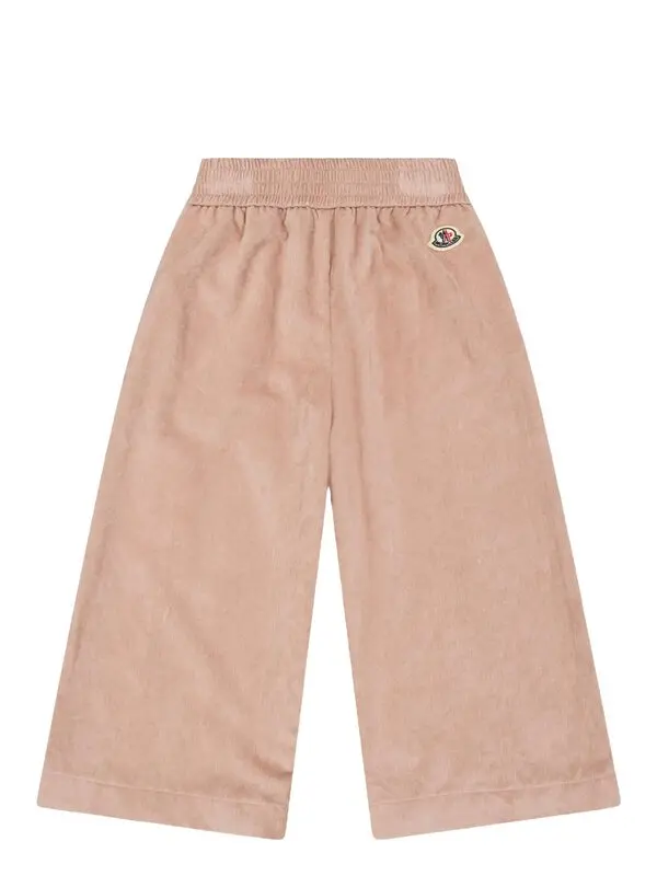 Moncler Corduroy Wide-leg Trousers - Nude