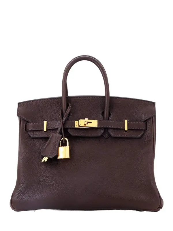 Hermès Birkin Handbag Barenia Faubourg With Gold Hardware 25 - Brown