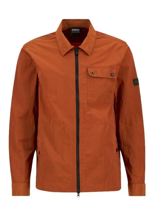 Barbour Inline Zip-through Overshirt - Brown