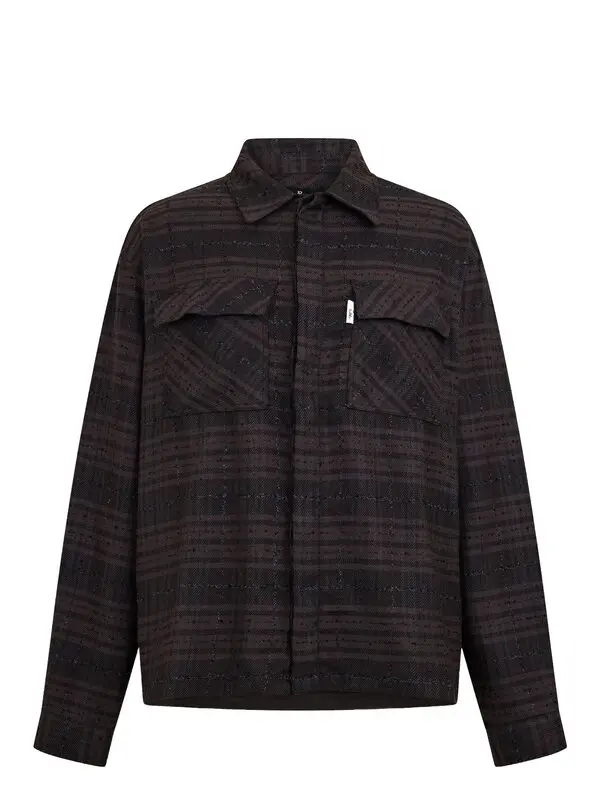 REPRESENT Plaid Shirt - Black