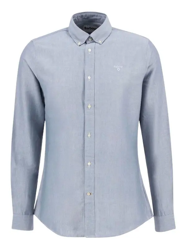 Barbour Oxford Button-down Plain Shirt - Bluestone